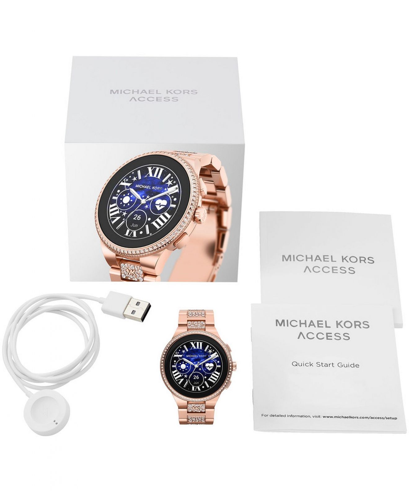 Michael Kors Access Gen 6 Camille MKT5147 – Women's smartwatch ...