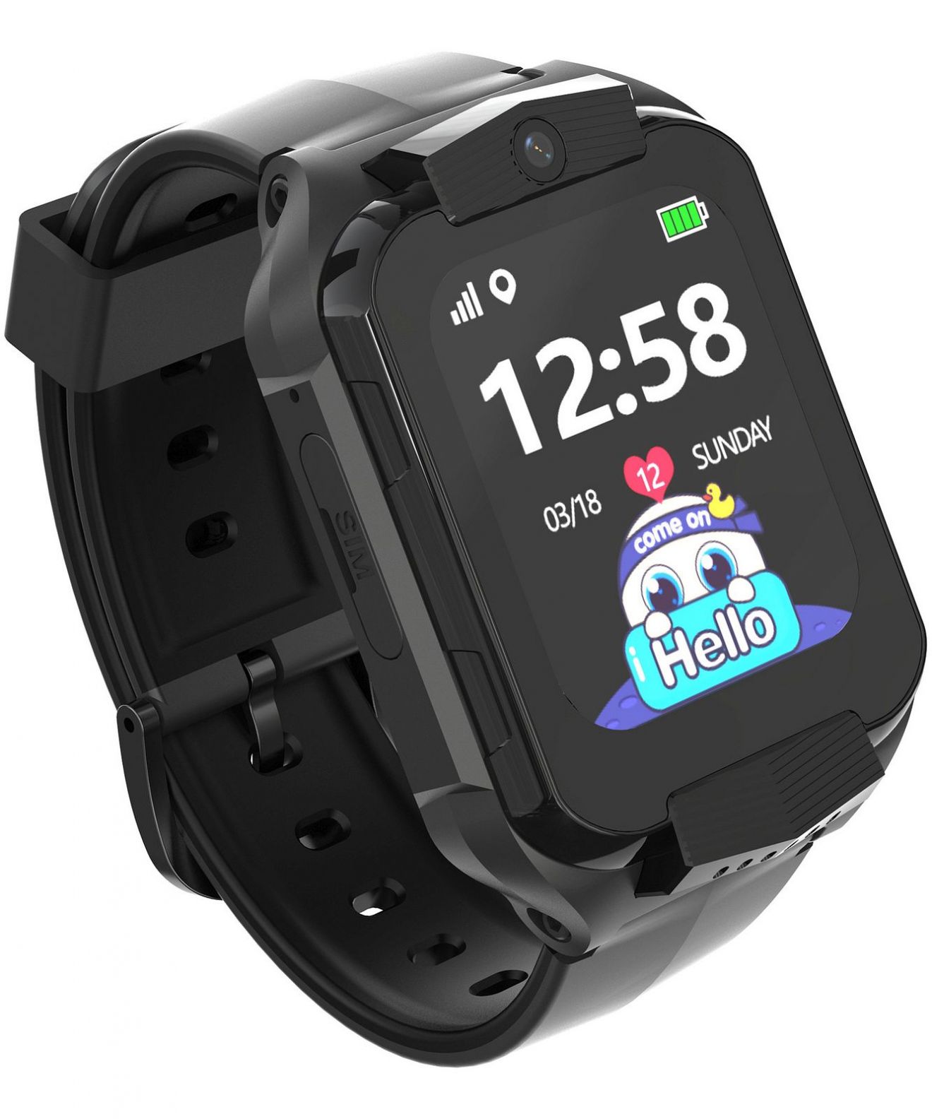 Pacific 32 4G LTE SIM Black PC00319 – Kids' smartwatch • Watchard.com