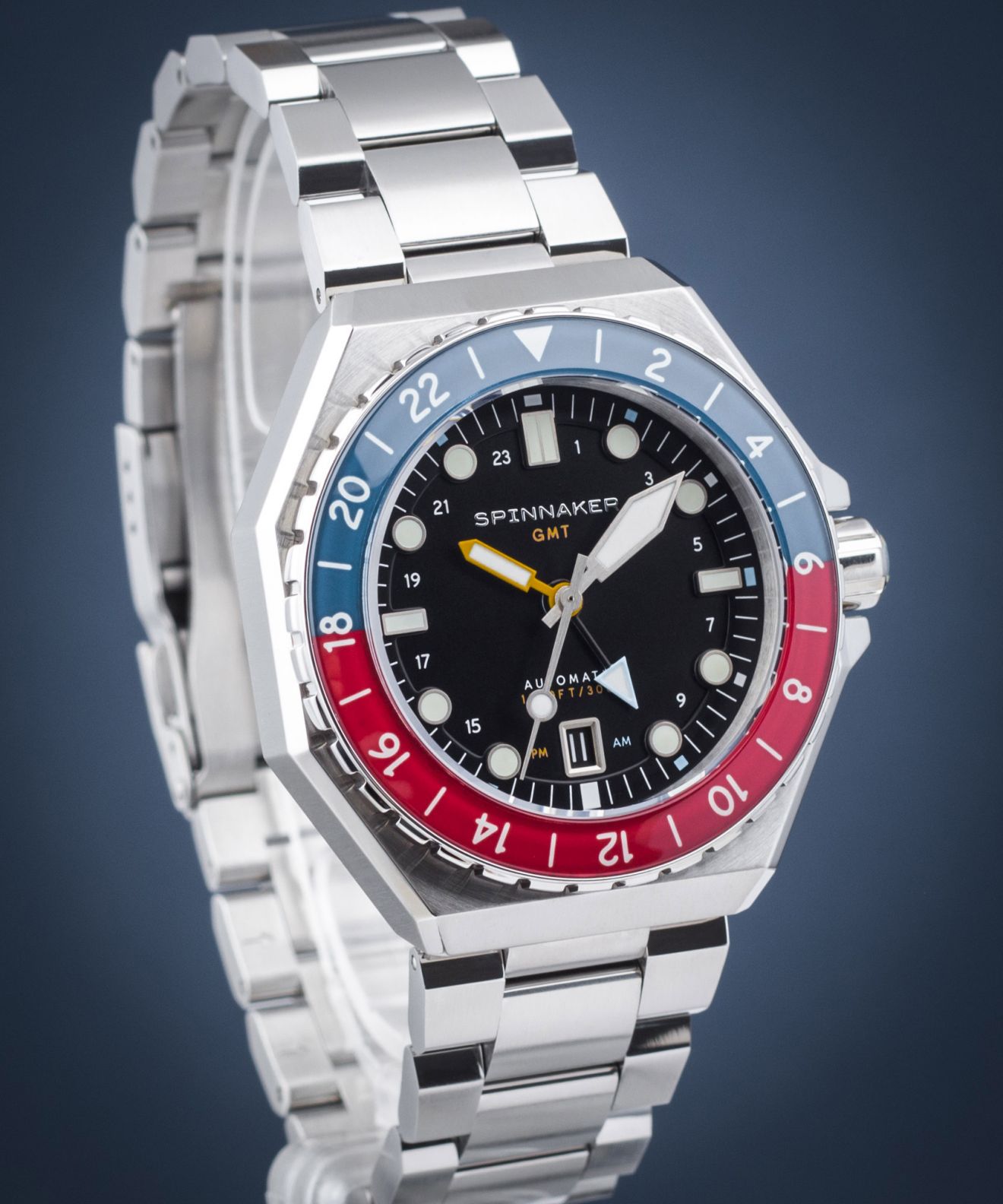 Spinnaker SP-5119-44 - Dumas GMT Automatic Cobalt Crimson Limited ...