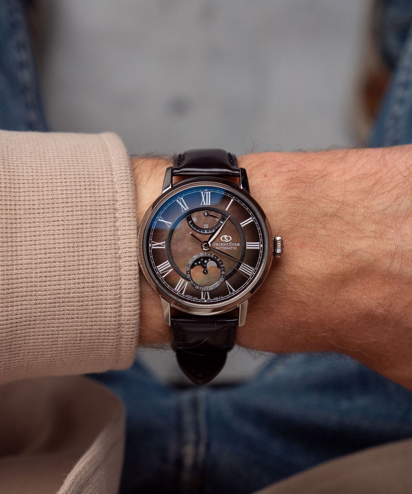 Orient Star RE-AY0121A00B - Lake Tazawa Moonphase Automatic Limited ...