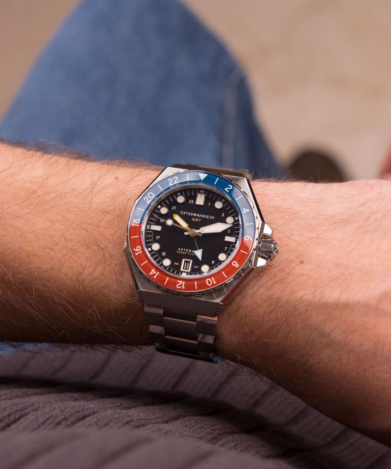 Spinnaker SP-5119-44 - Dumas GMT Automatic Cobalt Crimson Limited ...