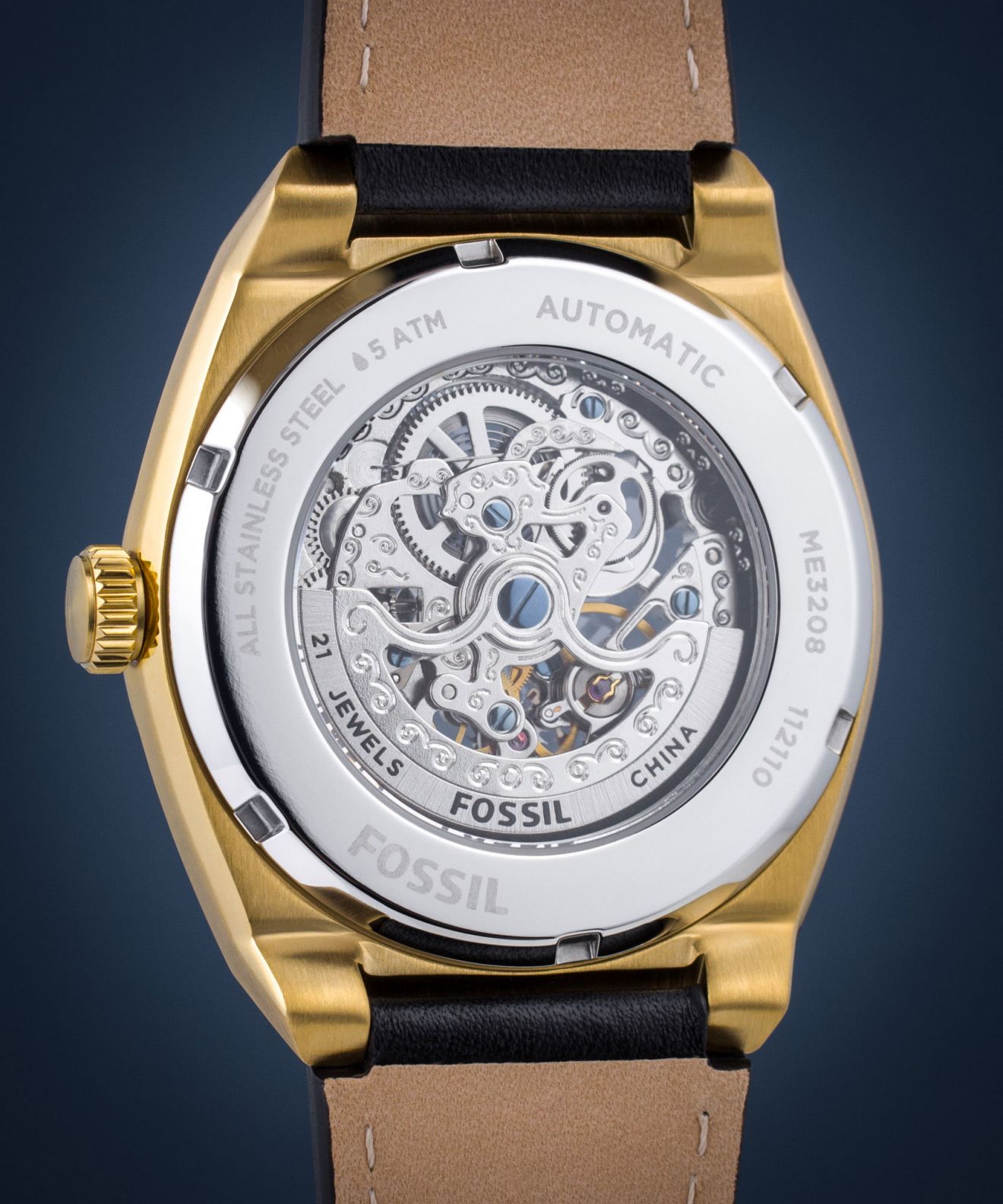 Fossil ME3208 - Everett Automatic Skeleton Watch • Watchard.com