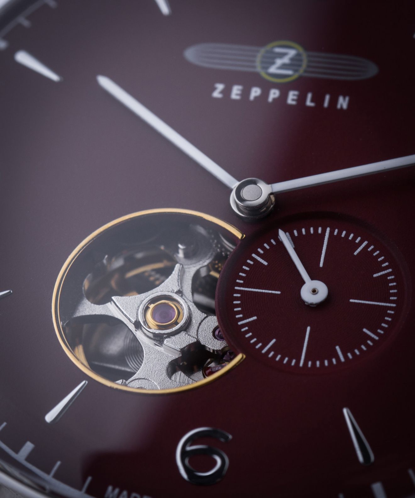 Zeppelin 8066-4_N - Hindenburg Open Heart Automatic Watch • Watchard.com