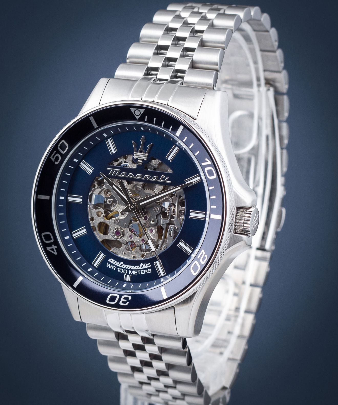Maserati R8823140011 - Sfida Skeleton Automatic Watch • Watchard.com