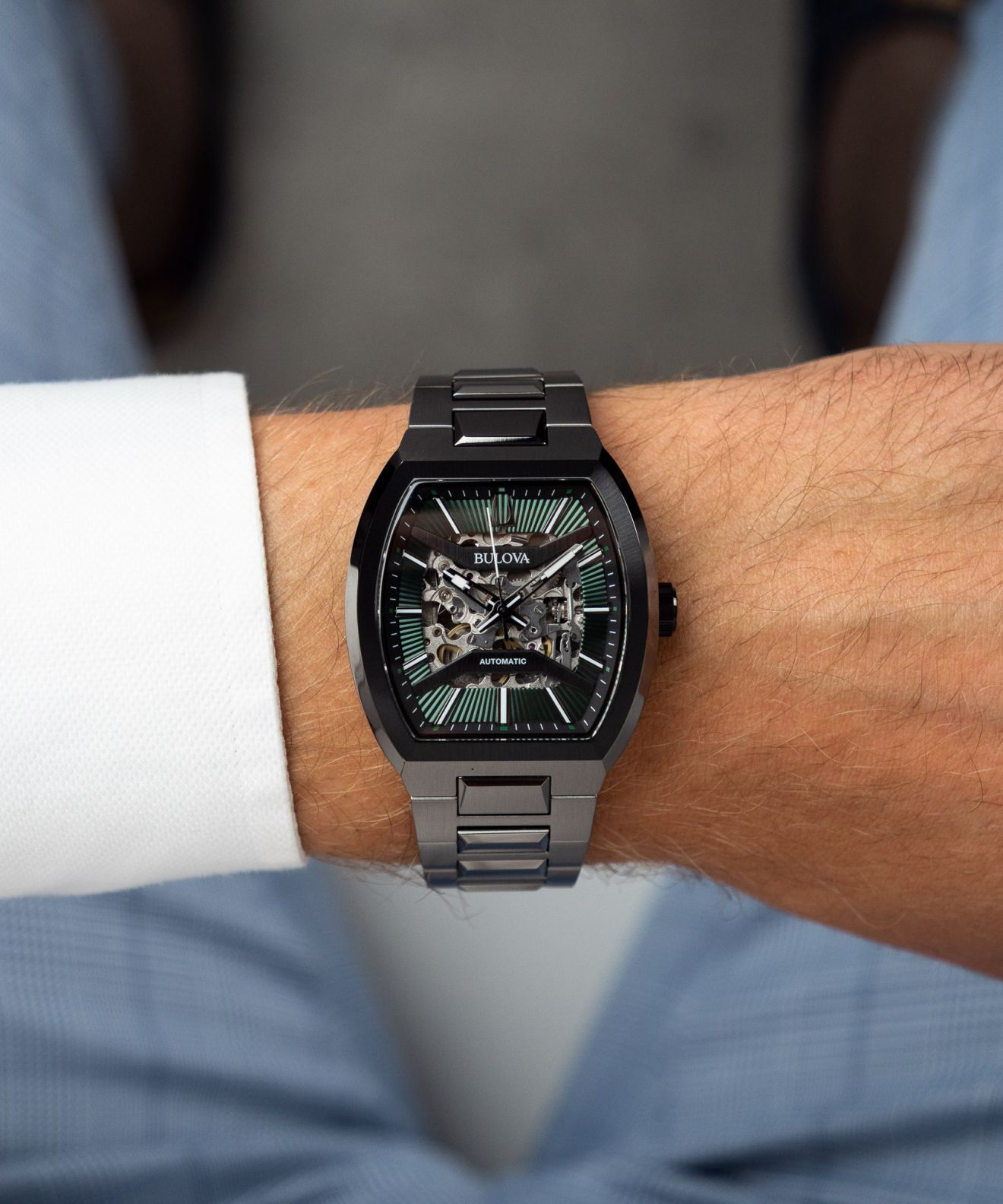 Bulova 98A321 - Maquina Skeleton Automatic Watch • Watchard.com