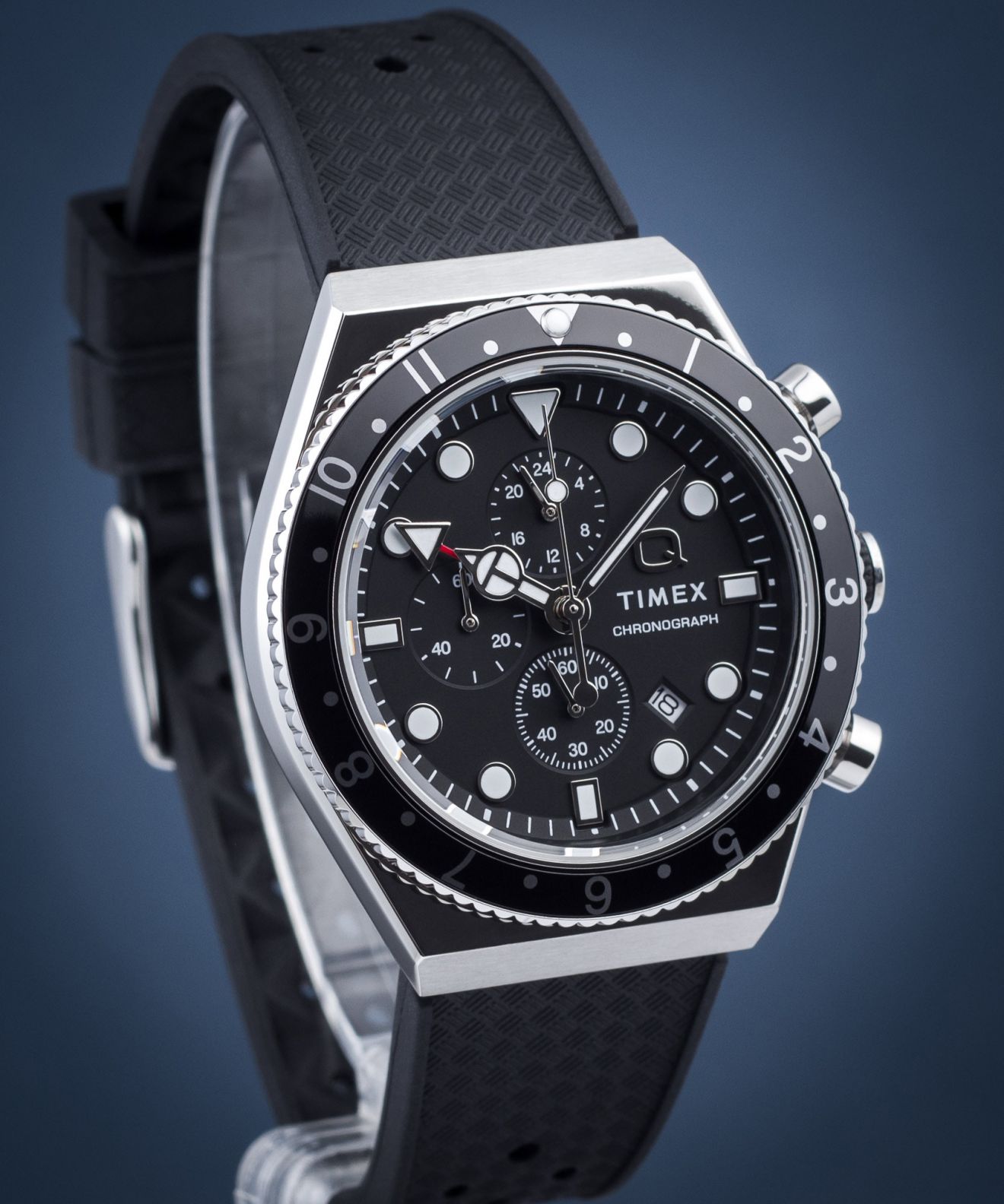 Timex TW2V70000 - Timex Q Three Time Zone Chronograph Watch • Watchard.com