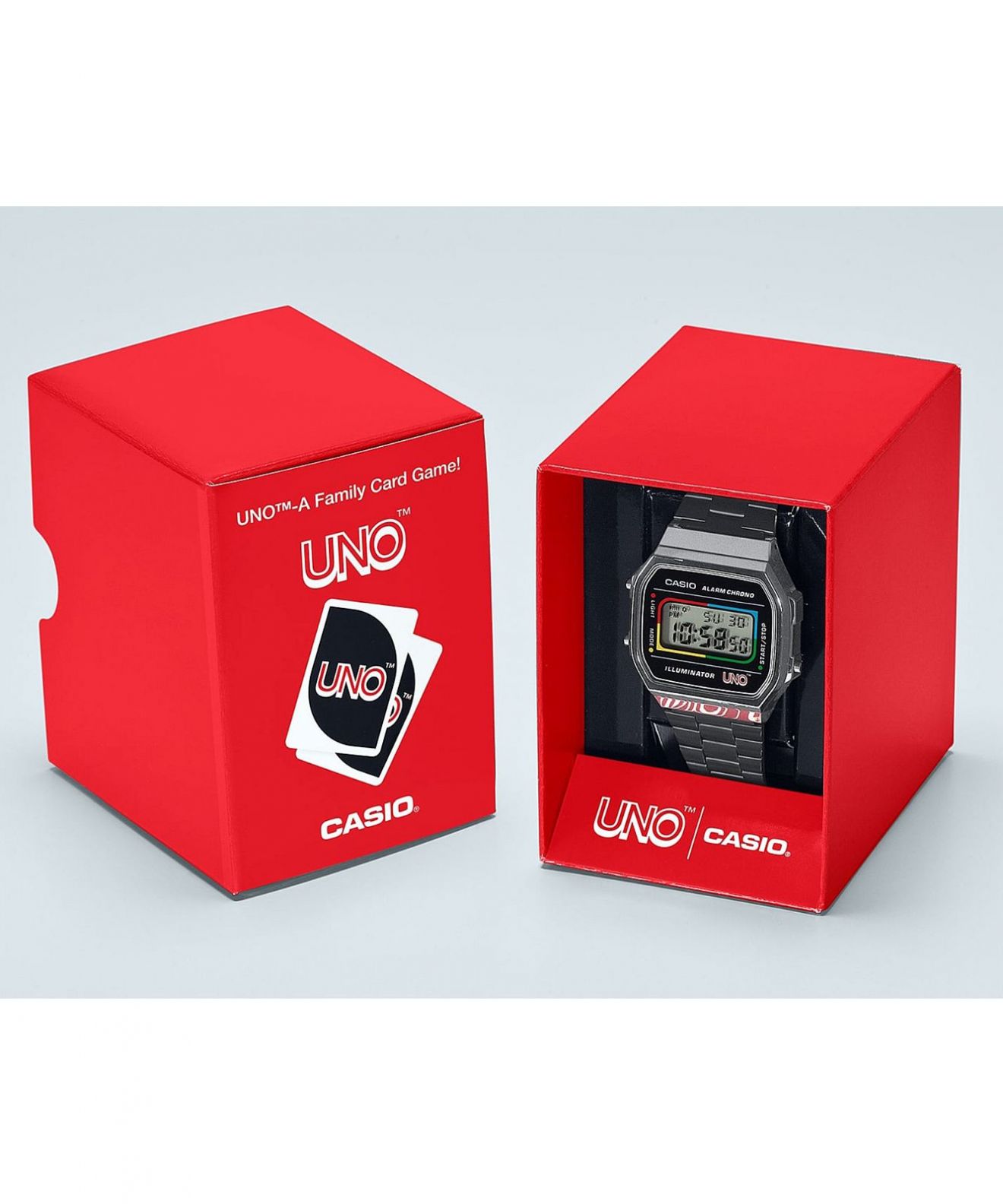 Casio Vintage A168WEUC-1AER - Iconic UNO Collaboration Limited Edition ...