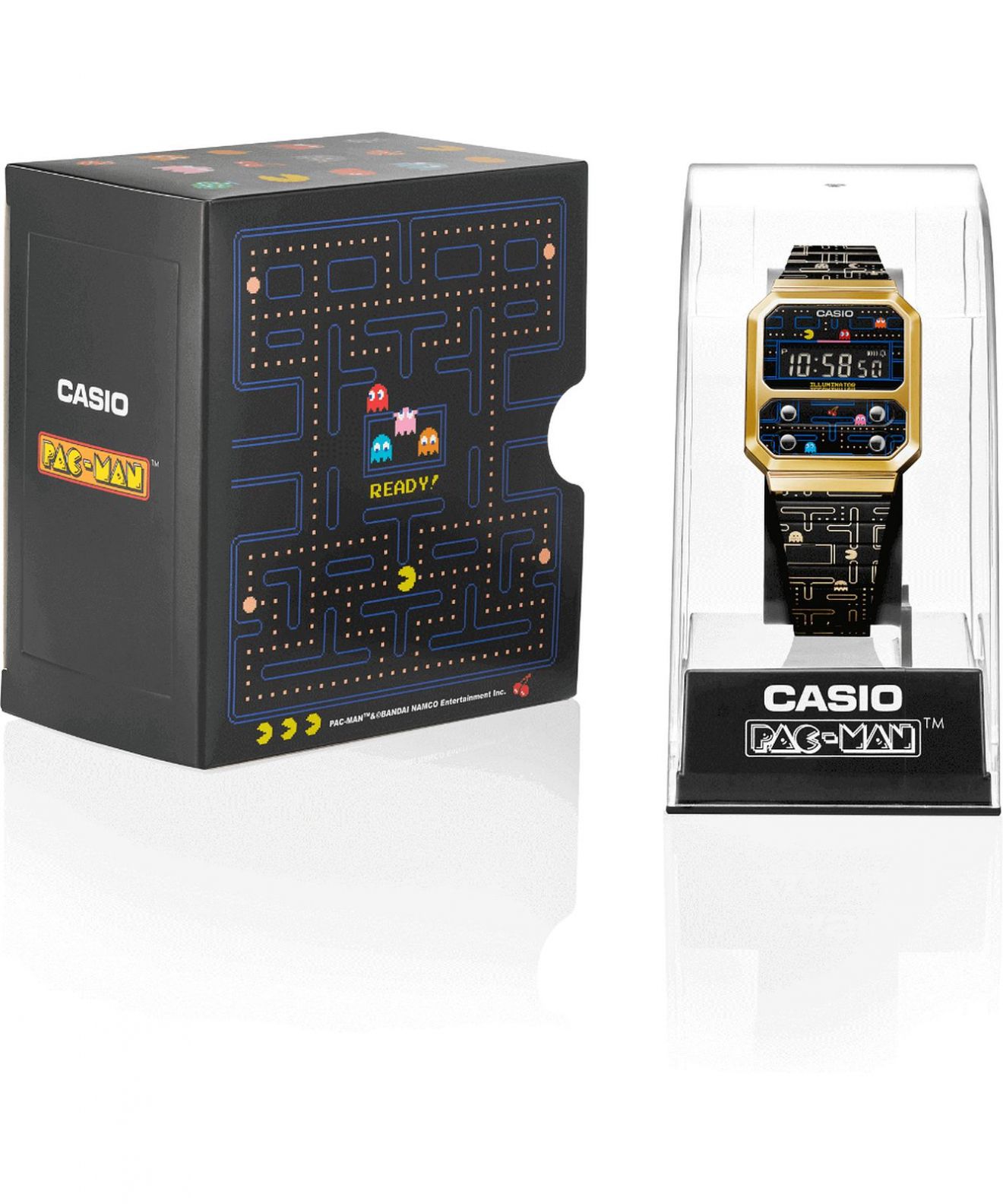Casio A100WEPC-1BER - Vintage PacMan Watch • Watchard.com