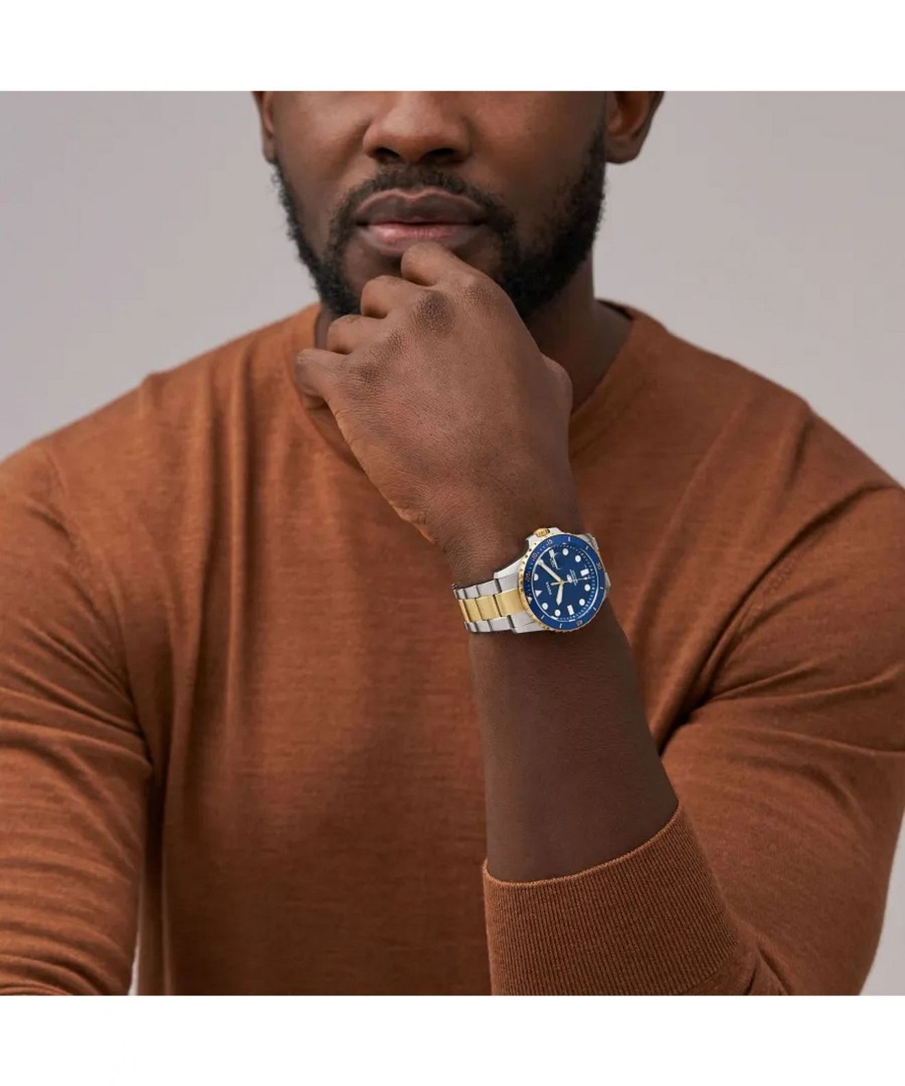 Fossil FS6034 - Blue Dive watch • Watchard.com