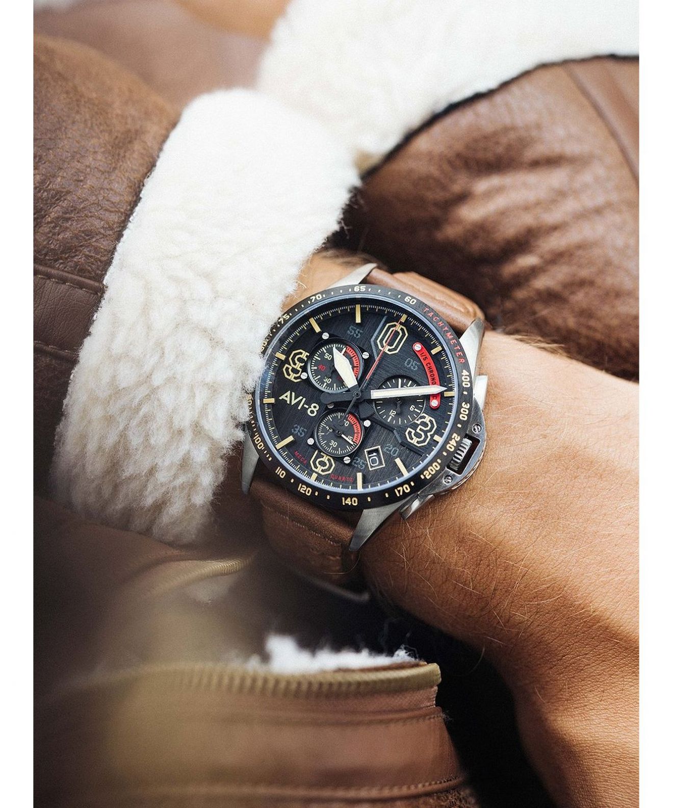 AVI-8 AV-4077-02 - P-51 Mustang Watch • Watchard.com