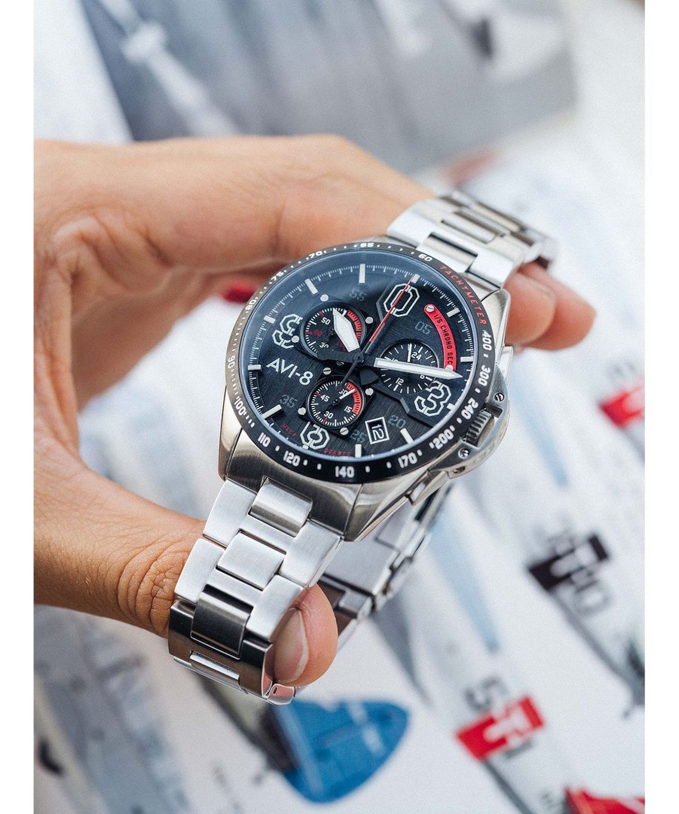 AVI-8 AV-4077-22 - P-51 Mustang Watch • Watchard.com