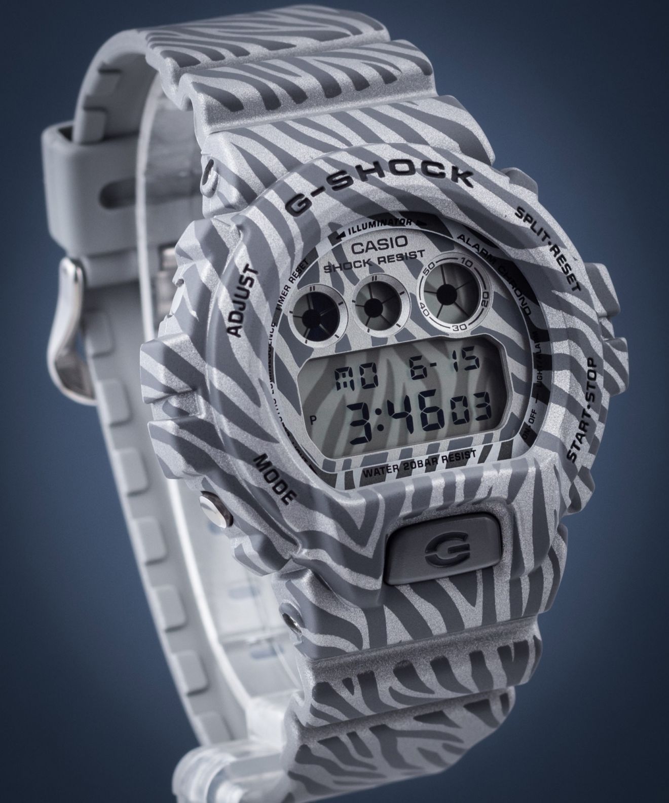 G-Shock DW-6900ZB-8ER - Zebra Camo Watch • Watchard.com