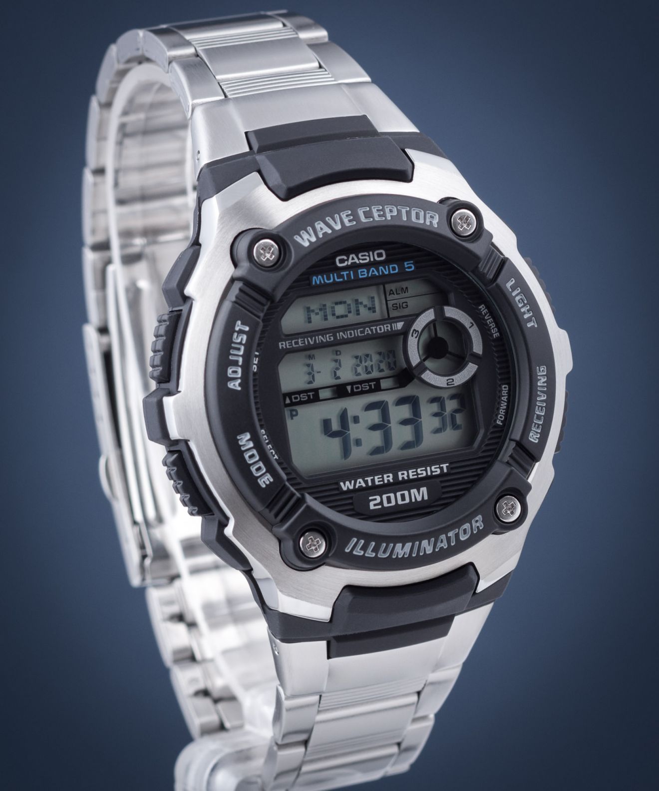 Casio WV-200DE-1AVER - Waveceptor Watch • Watchard.com