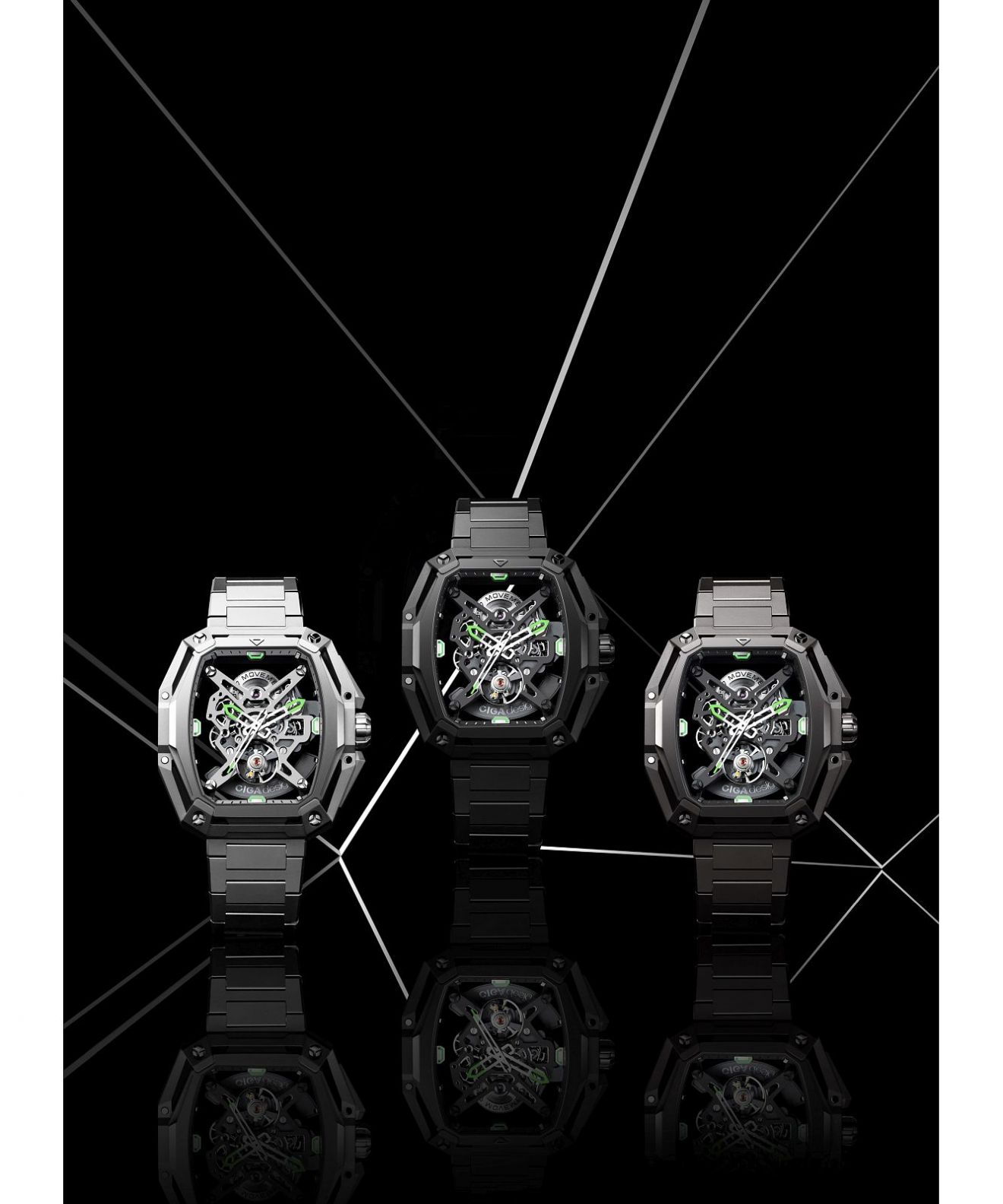 Ciga Design Z035-BB01-W1B - Z Series Hunter Skeleton Automatic Watch ...