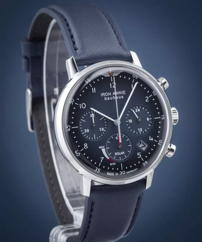 Iron Annie IA-5086-3-N - Bauhaus Solar Chronograph Watch • Watchard.com