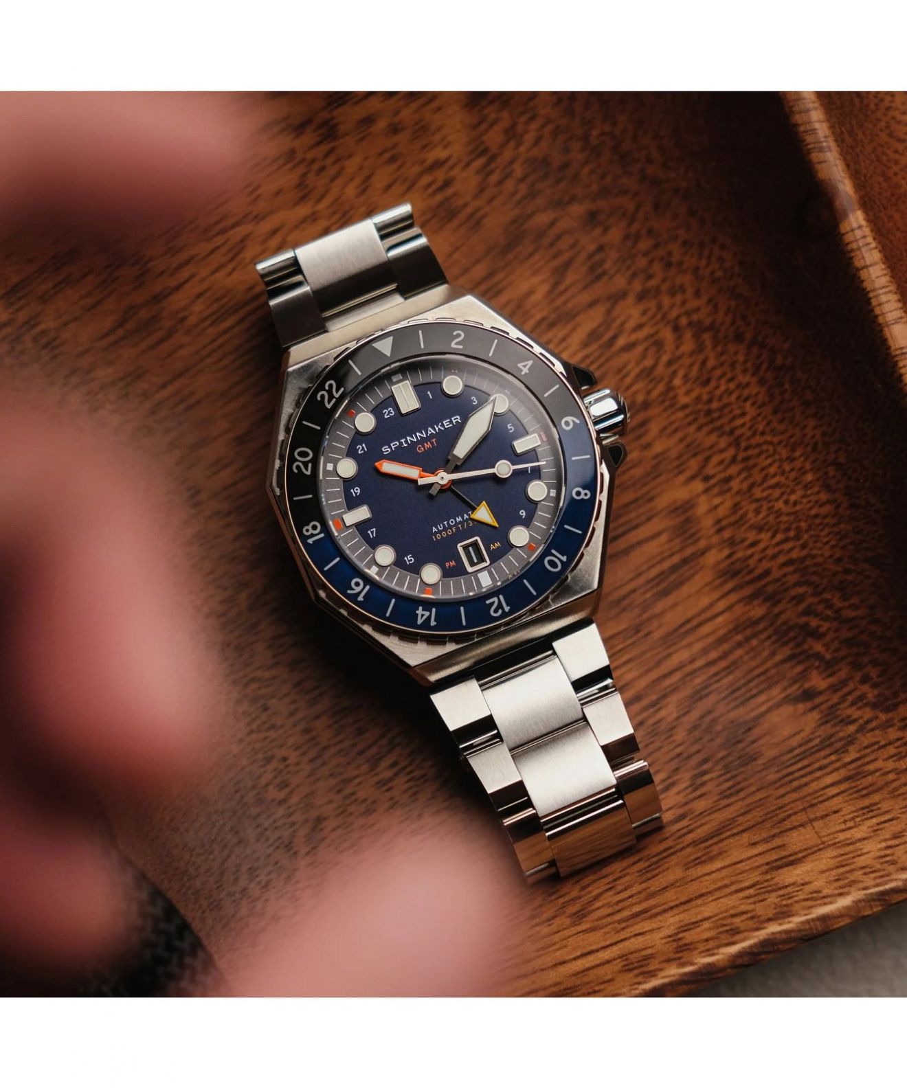 Spinnaker SP-5119-22 - Dumas GMT Automatic Navy Black Limited Edition ...
