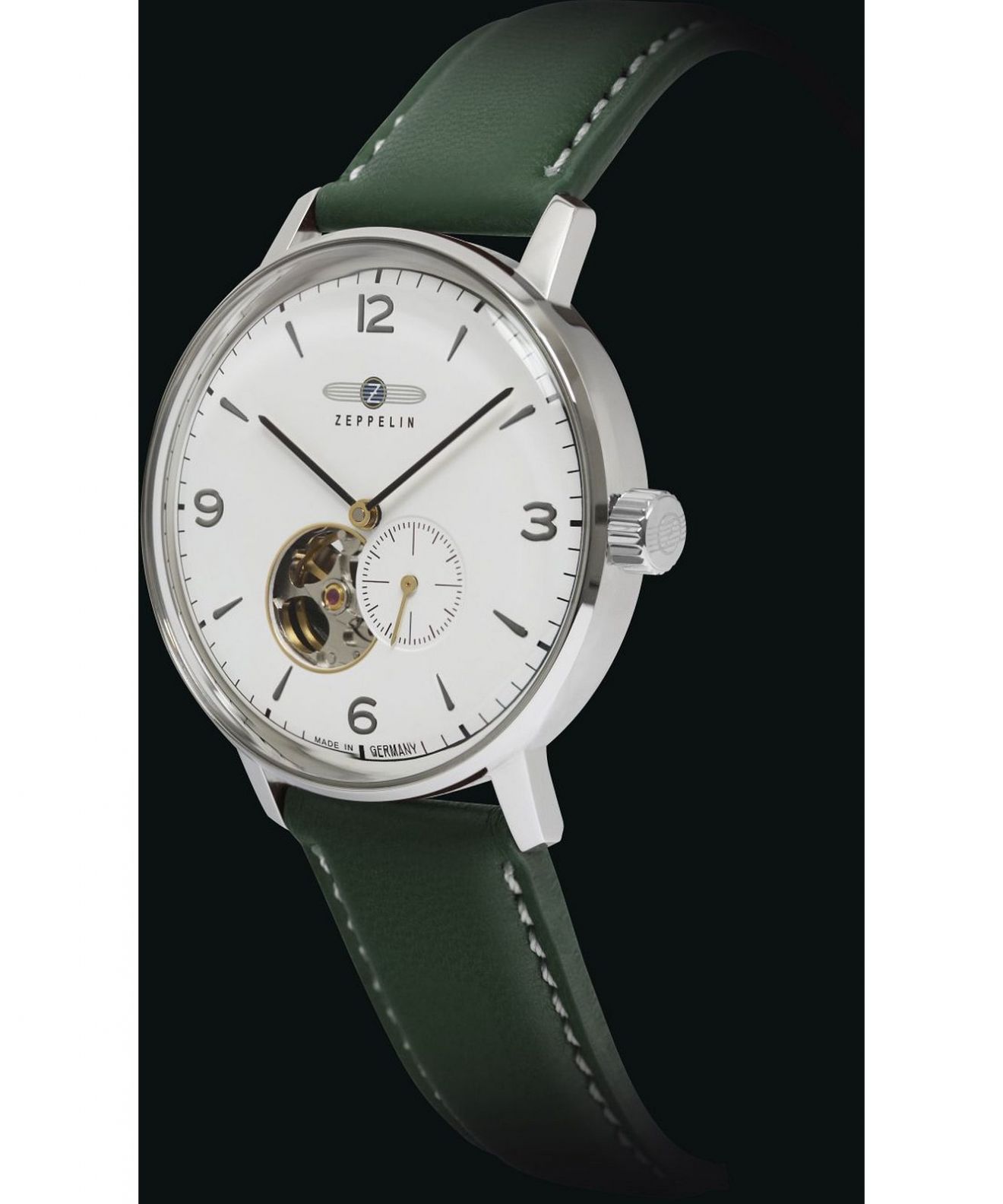 Zeppelin 8066-1_N - Hindenburg Open Heart Automatic Watch • Watchard.com
