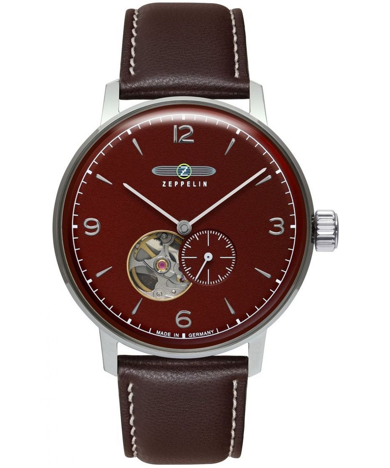Zeppelin 8066-4_N - Hindenburg Open Heart Automatic Watch • Watchard.com