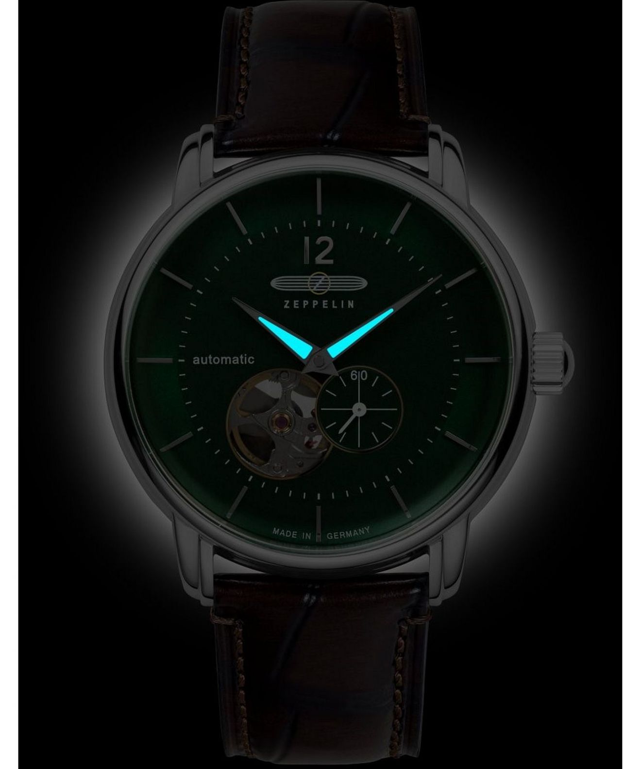 Zeppelin 8166-4 - LZ120 Open Heart Automatic Watch • Watchard.com
