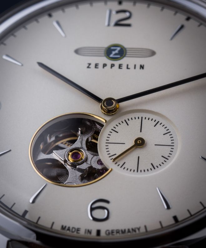Zeppelin 8066-5_N - Hindenburg Open Heart Automatic Watch • Watchard.com
