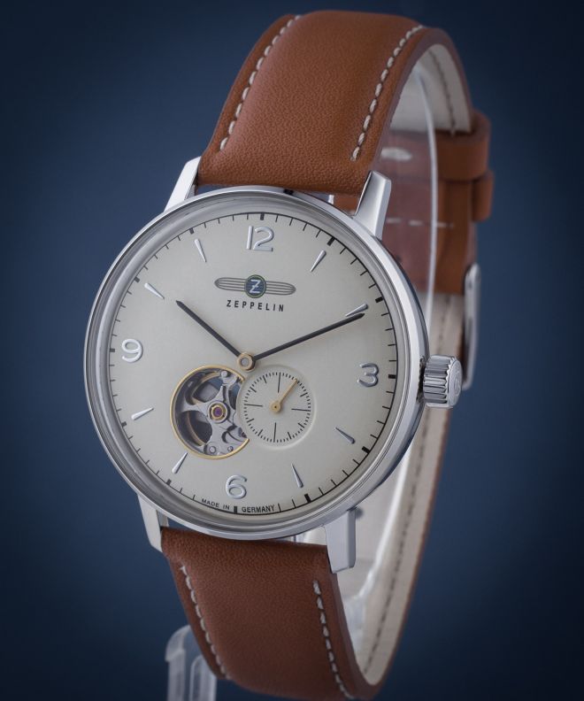 Zeppelin 8066-5_N - Hindenburg Open Heart Automatic Watch • Watchard.com