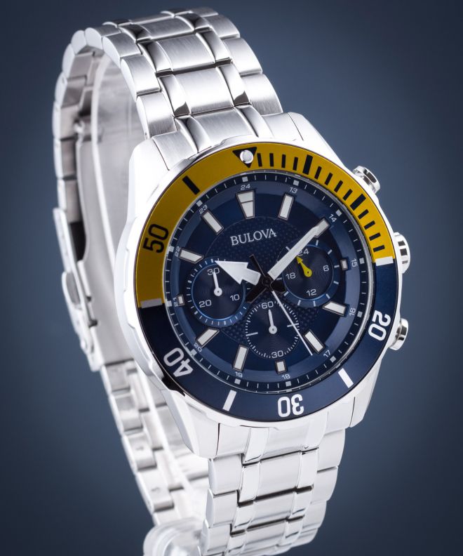 Bulova 98A245 - Sport Blue Chronograph • Watchard.com
