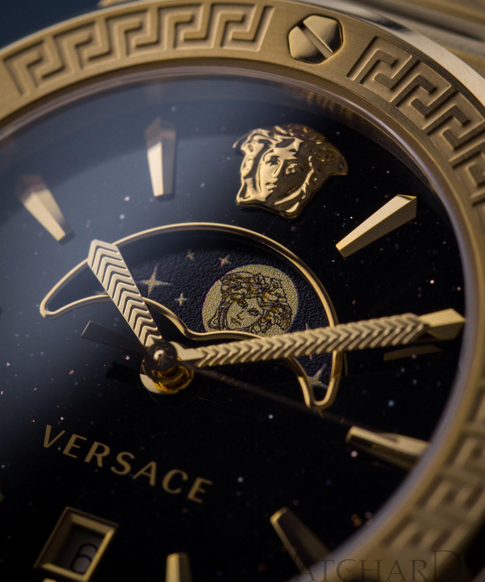 Versace VE7G00323 - Greca Logo Moonphase Watch • Watchard.com
