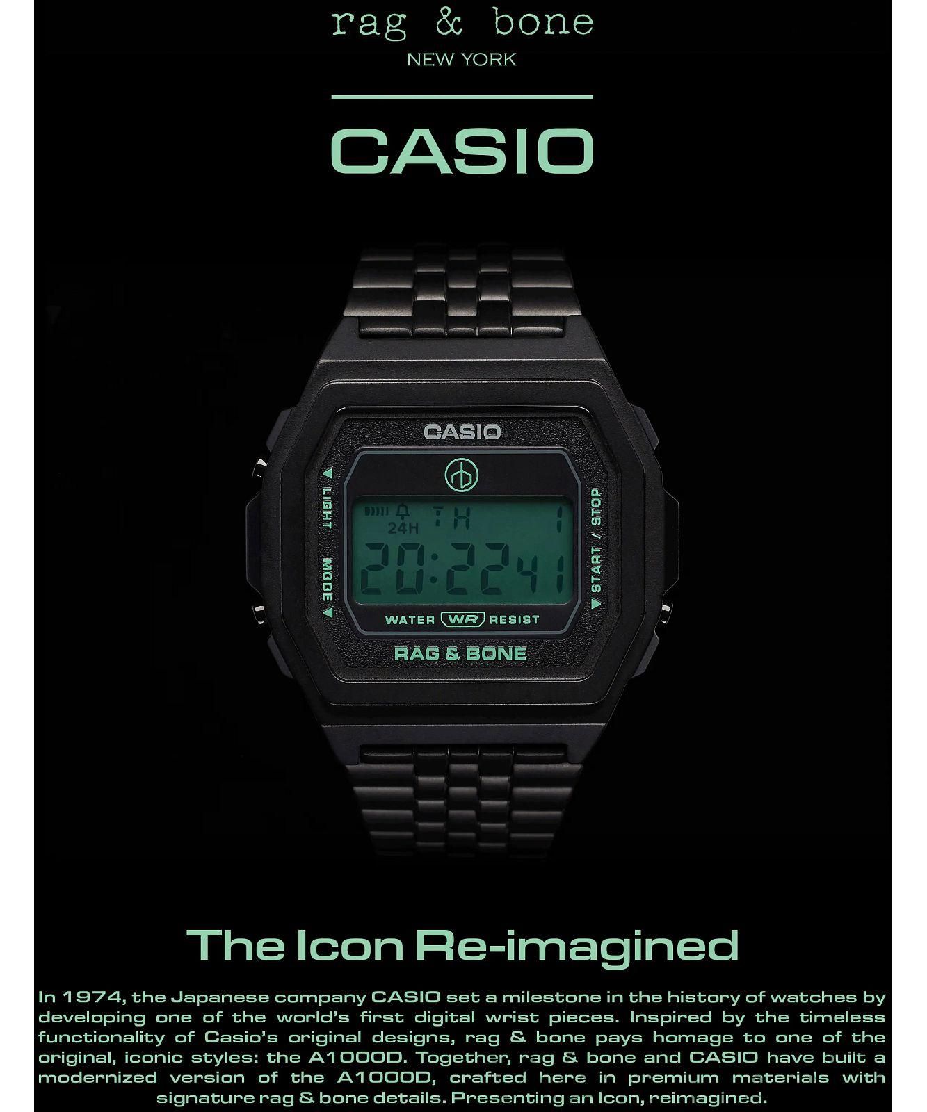 Casio Vintage A1000RCB-1ER - Rag & Bone Limited Edition Watch ...