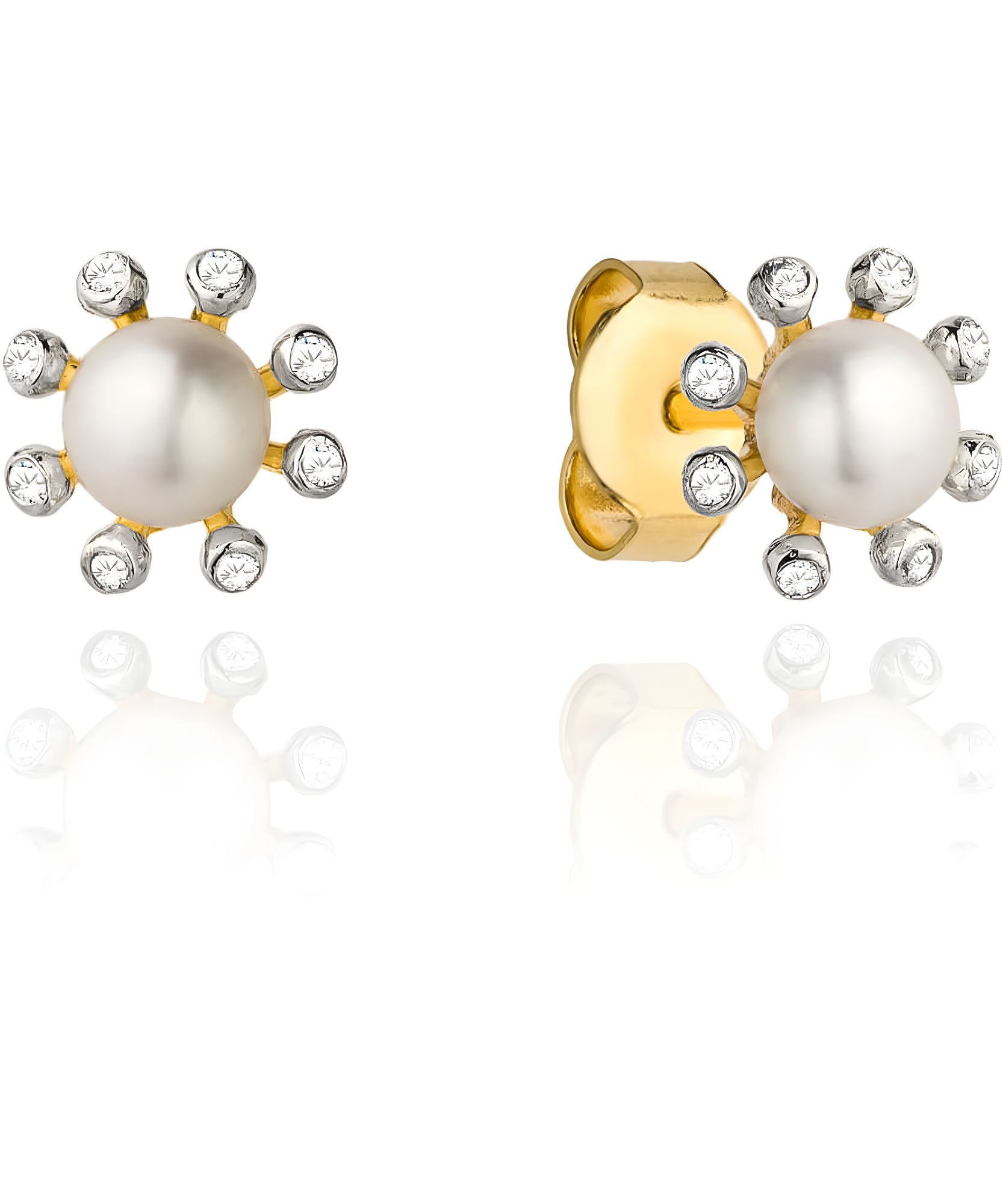 Bonore 136900 - - Gold 585 - Cubic Zirconia earrings • Watchard.com