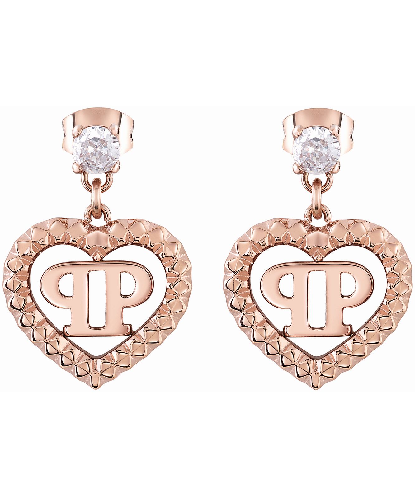 PHILIPP PLEIN PJZEA11EU - Plein Rocked Heart earrings • Watchard.com