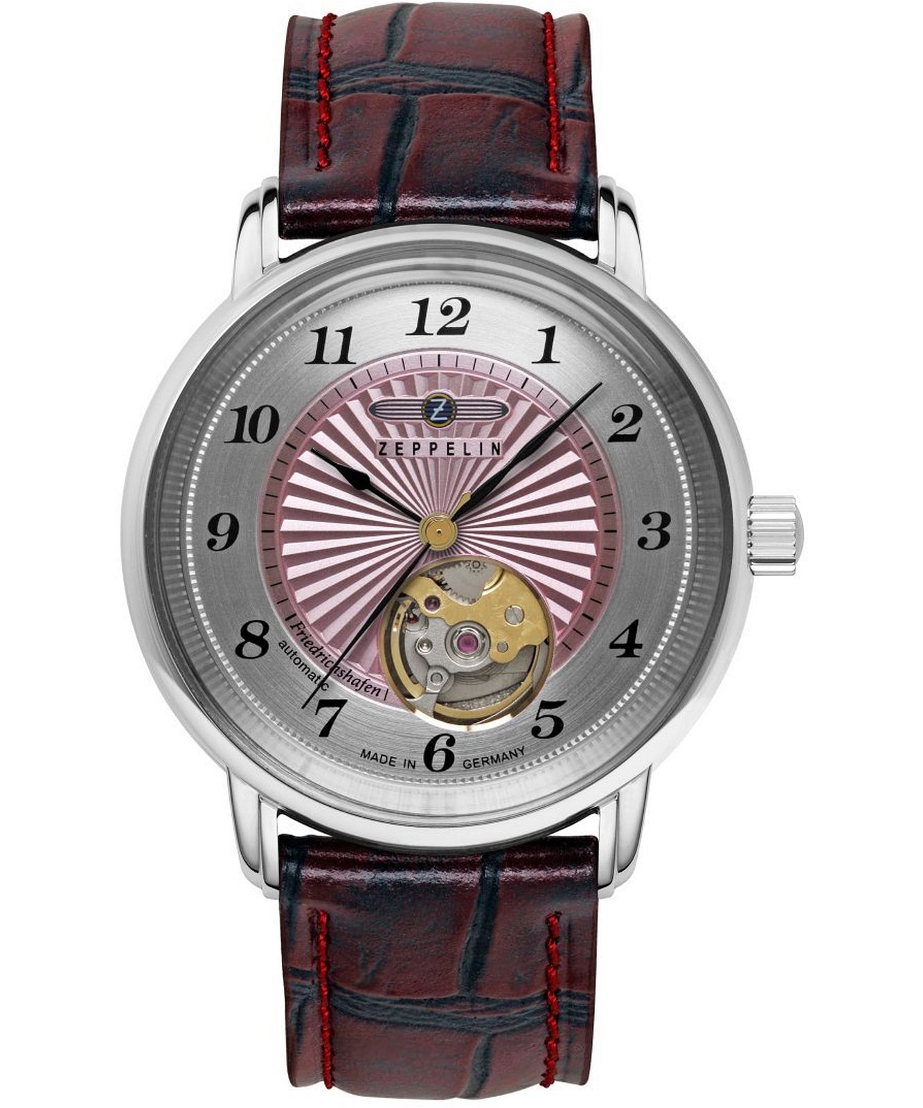 Zeppelin 8569-5 - Friedrichshafen Open Heart Automatic Watch • Watchard.com