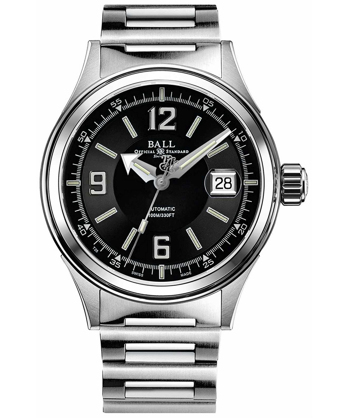 Ball NM2088C-S2J-BKWH - Racer Automatic Watch • Watchard.com