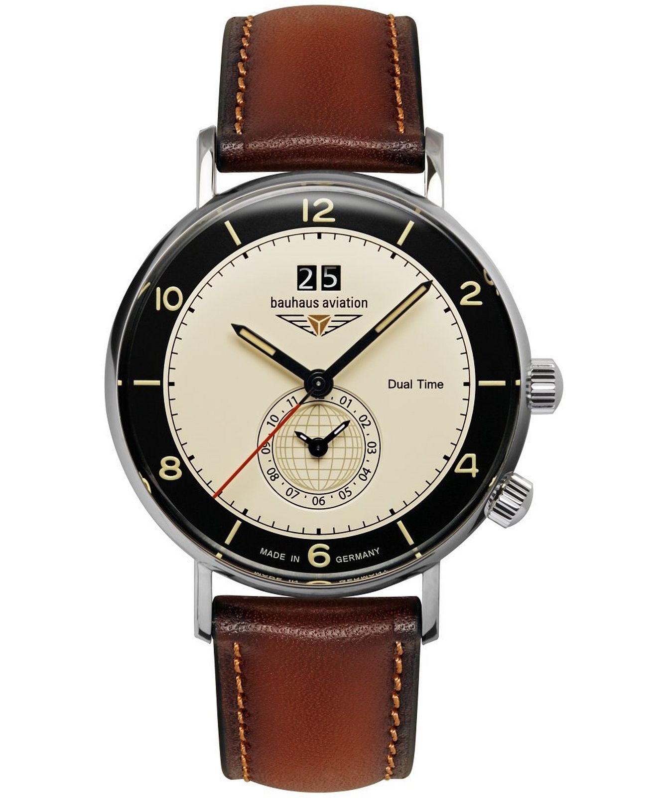 Bauhaus 2446-2 - Aviation Vintage Pilot Watch • Watchard.com