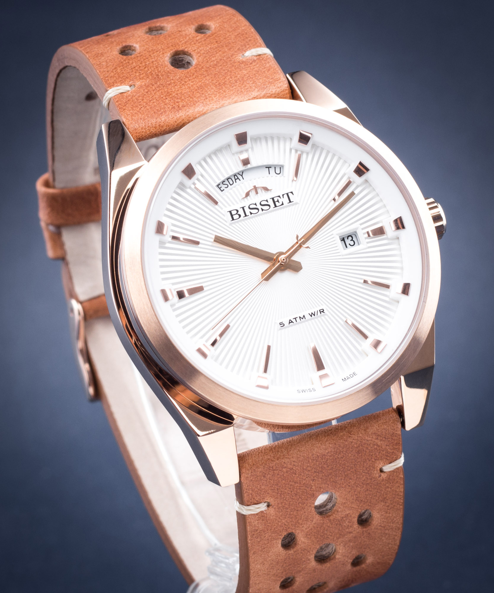 Bisset BSCE63RISW05AX - Day and Date Watch • Watchard.com
