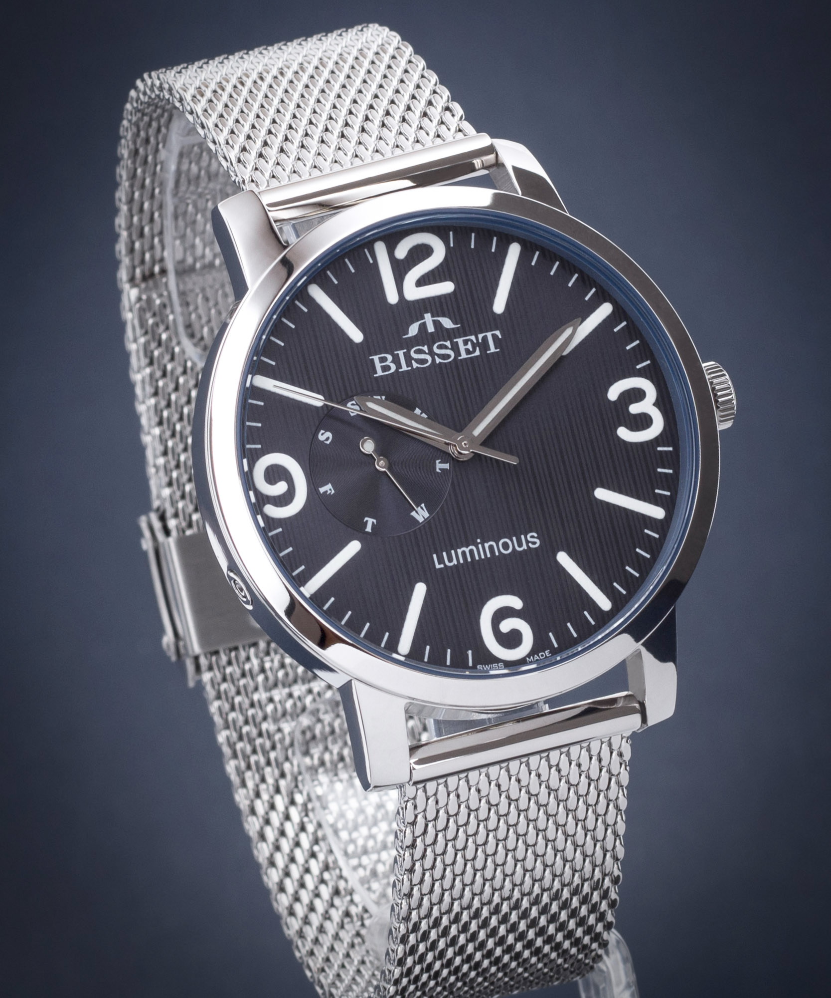 Bisset BSDE72SMDX03AX - Luminous Watch • Watchard.com