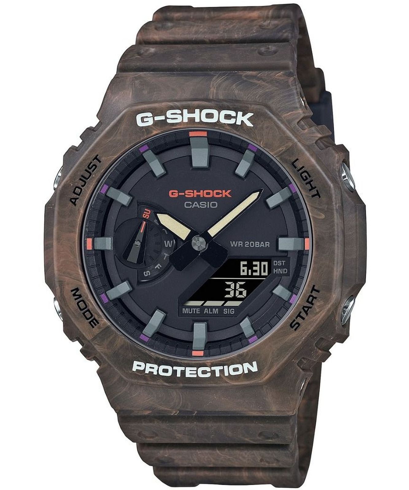 Casio G-Shock GA-2100FR-5AER - Carbon Core Guard Foggy Forest Watch ...