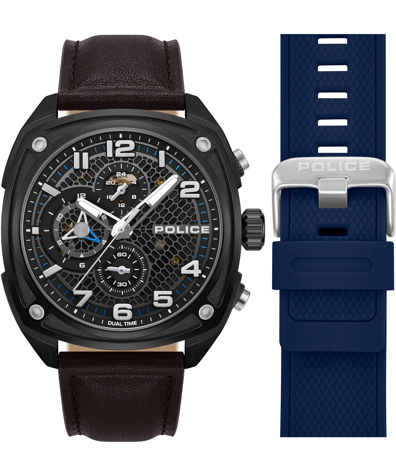 Police PEWGF00814X2 - Portland Dual Time SET Watch • Watchard.com