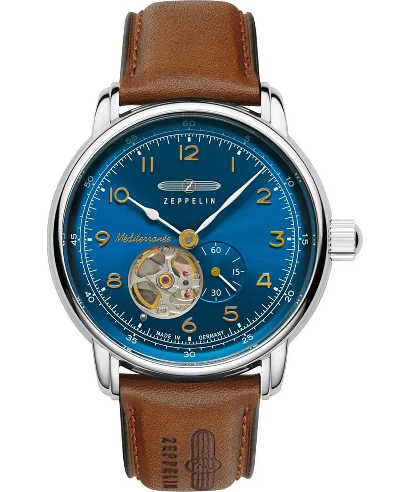 Zeppelin 9666-3 - Méditerranée Open Heart Automatic Watch • Watchard.com